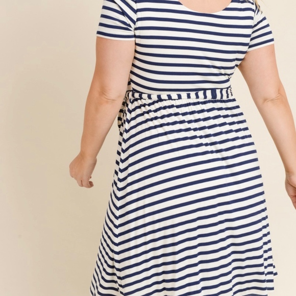 Gilli clothing | Dresses | Plus Size Blue And White Gilli Stripe Dress ...